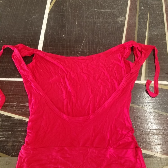 Tops | Red Tank Top Low Cut Back | Poshmark